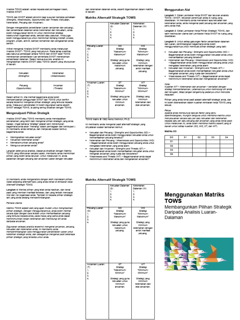 PS79 TOWS Matrix | PDF
