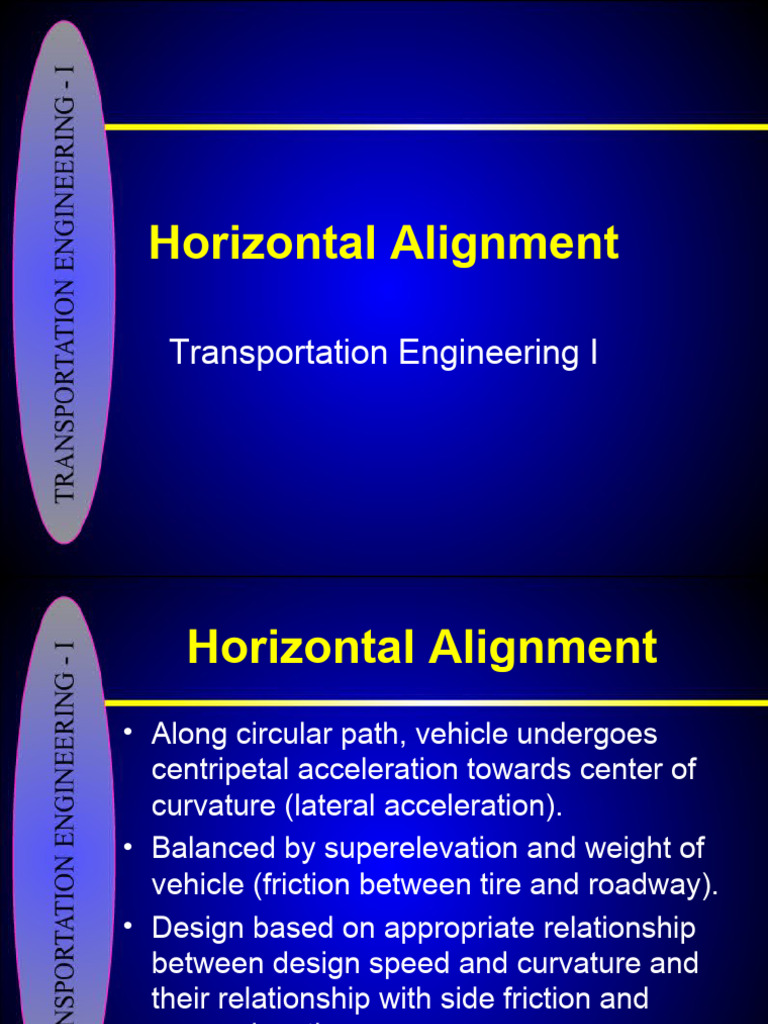 Horizontal Alignment | PDF | Force | Acceleration