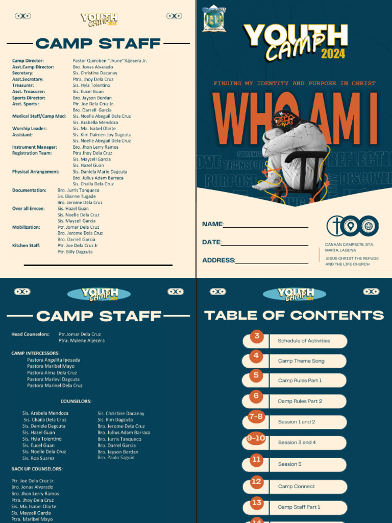 Canaan Campsite Camp Staff Guide | PDF