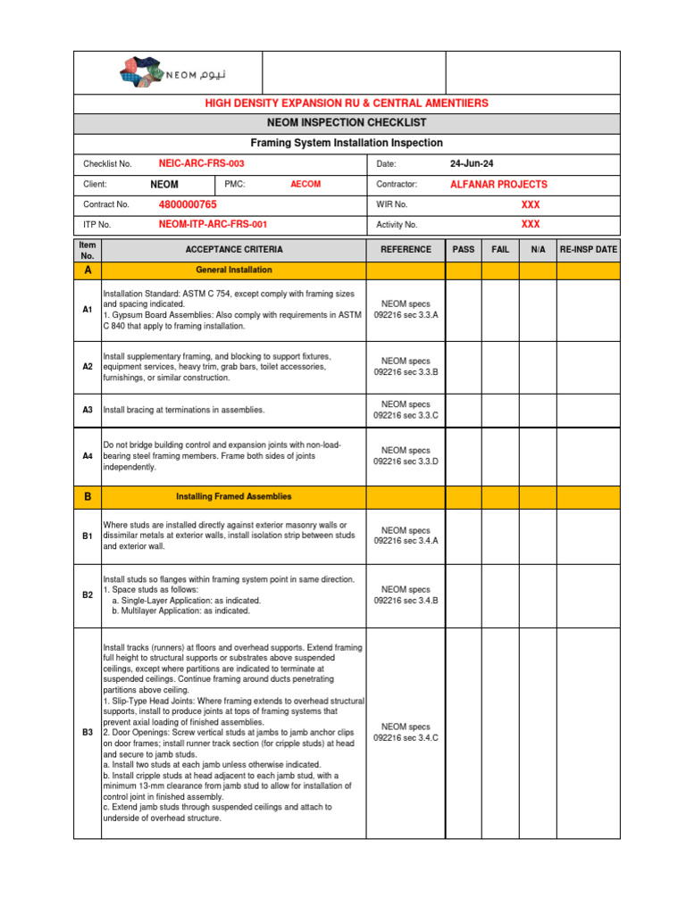 Sheet 03 | PDF | Framing (Construction) | Wall