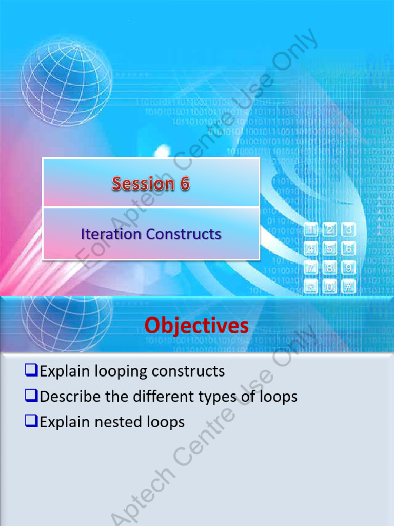 Session 6 - Prog Pract Tech | PDF | Control Flow | Iteration