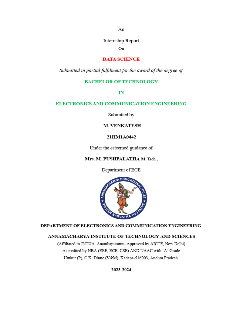 Venky Cover Page | PDF