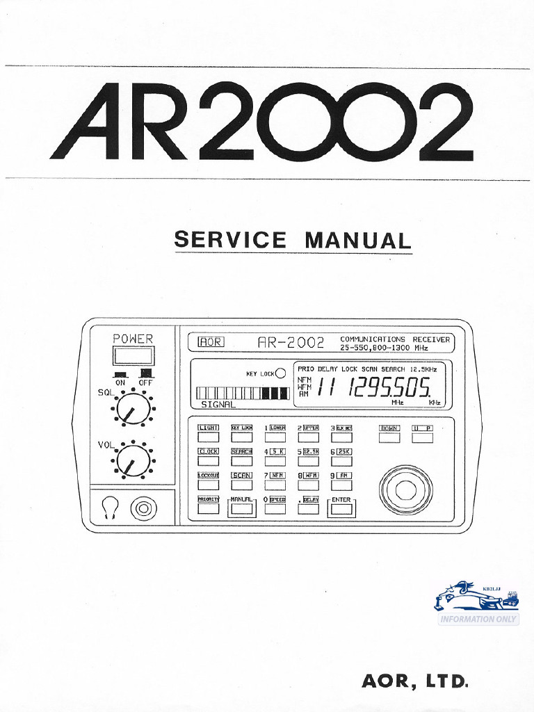 Aor Ar2002 Receiver SM | PDF