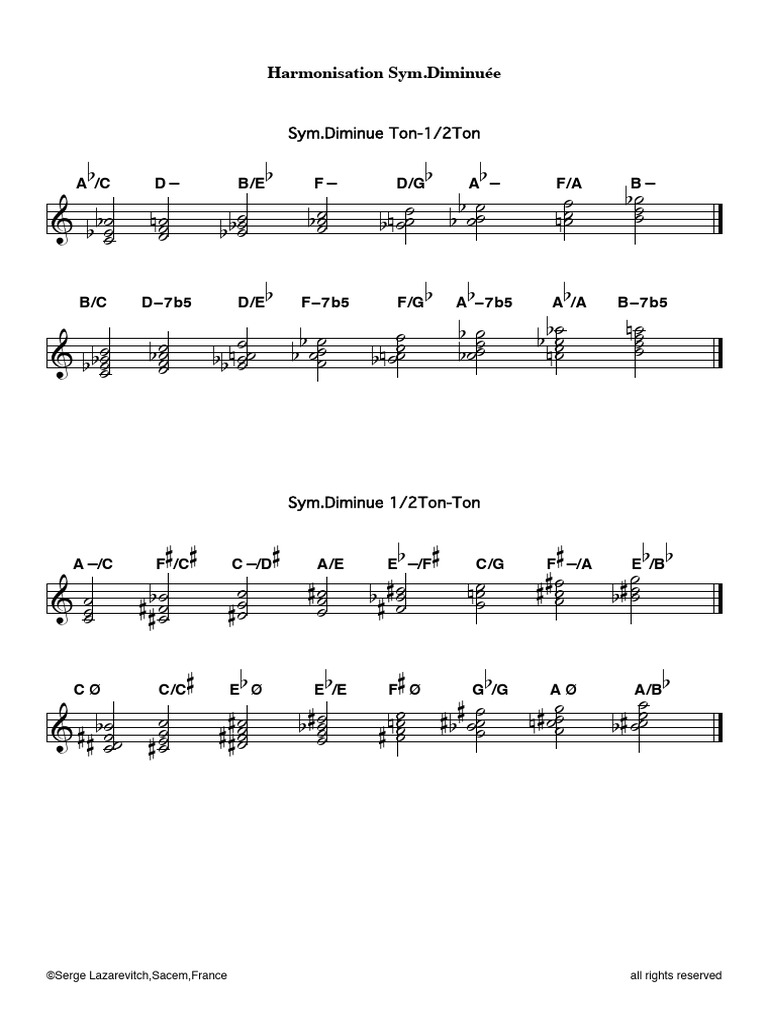 Harmonisation Sym Dim | PDF