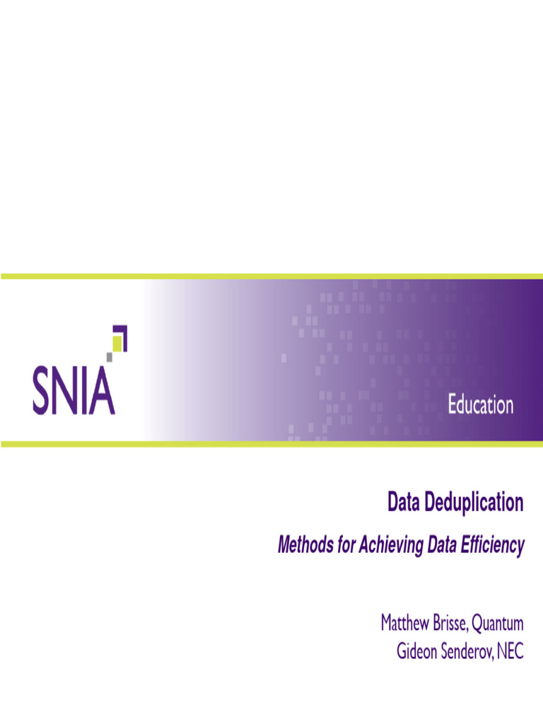 4 2008 Snia | PDF | Backup | Computer Data Storage