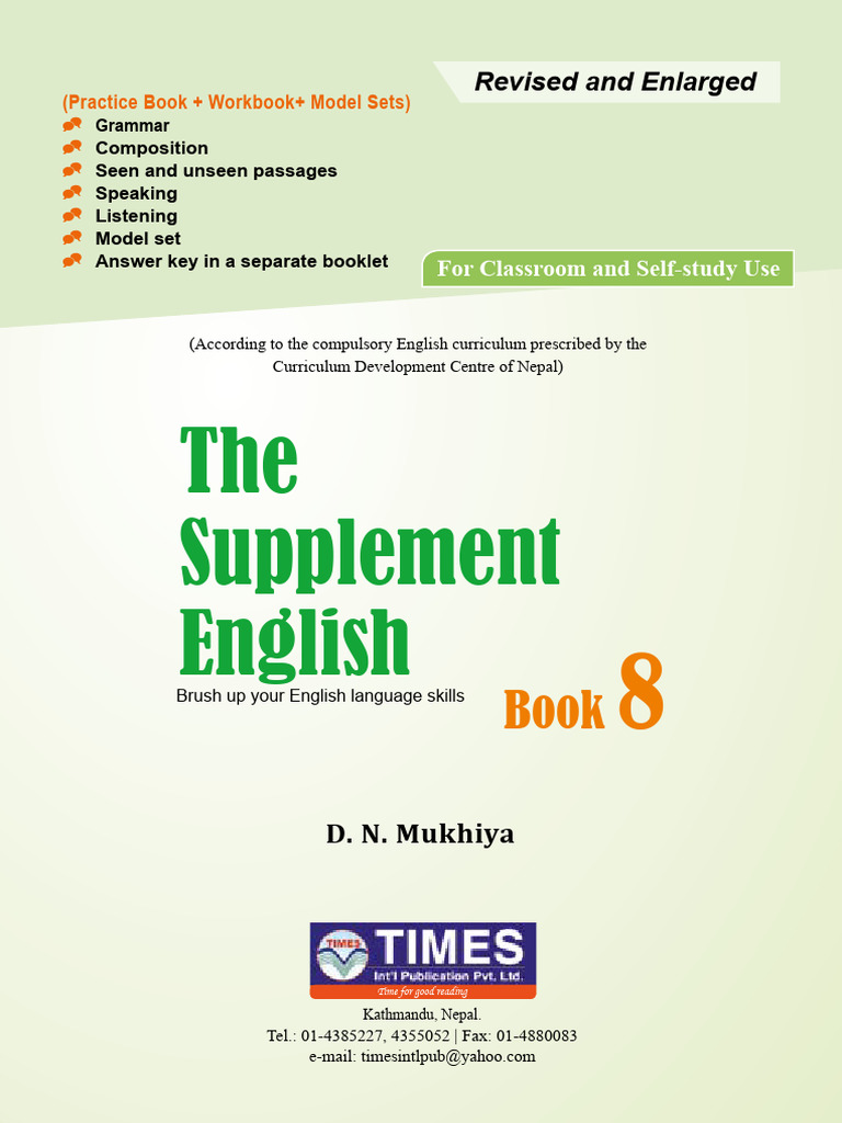 The Supplementary English Book - 8 | PDF | Grammatical Gender ...