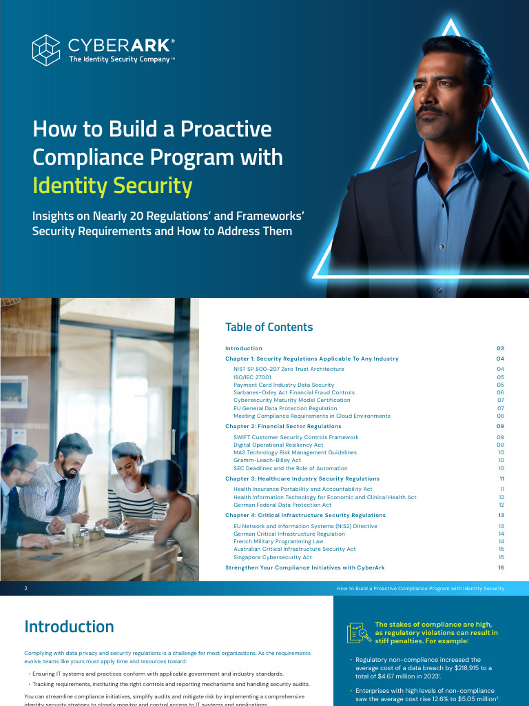 How To Build A Proactive Compliance Program With Identity Security Pdf Computer Security