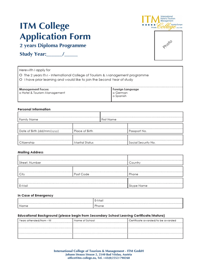 Application Form - International Students | PDF | Passport | Government And Personhood