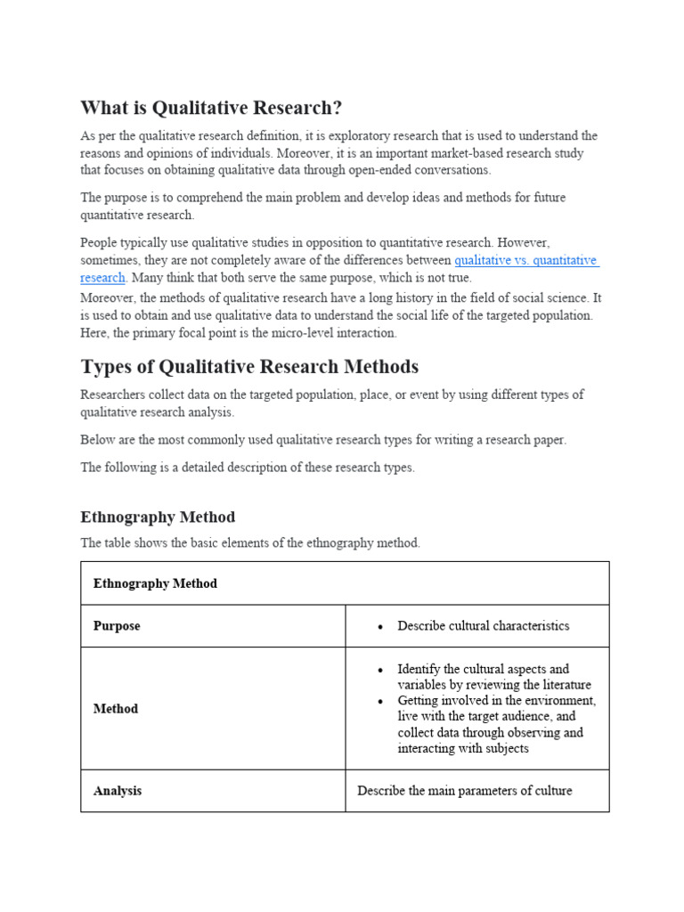What Is Qualitative Research 1 | PDF | Methodology | Quantitative Research