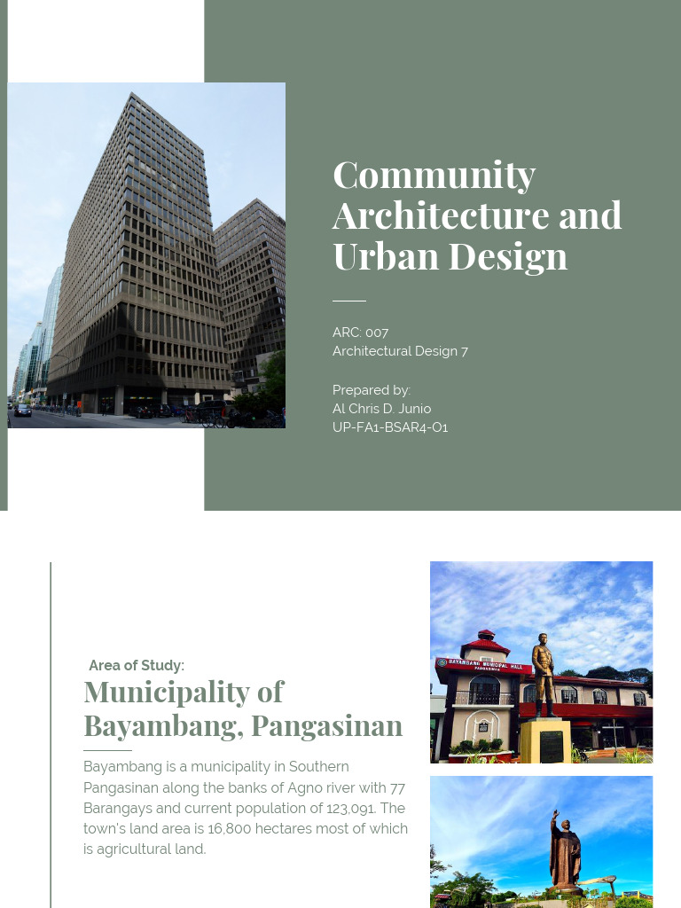 Community Architecture and Urban Design | PDF | Urbanization | Climate ...