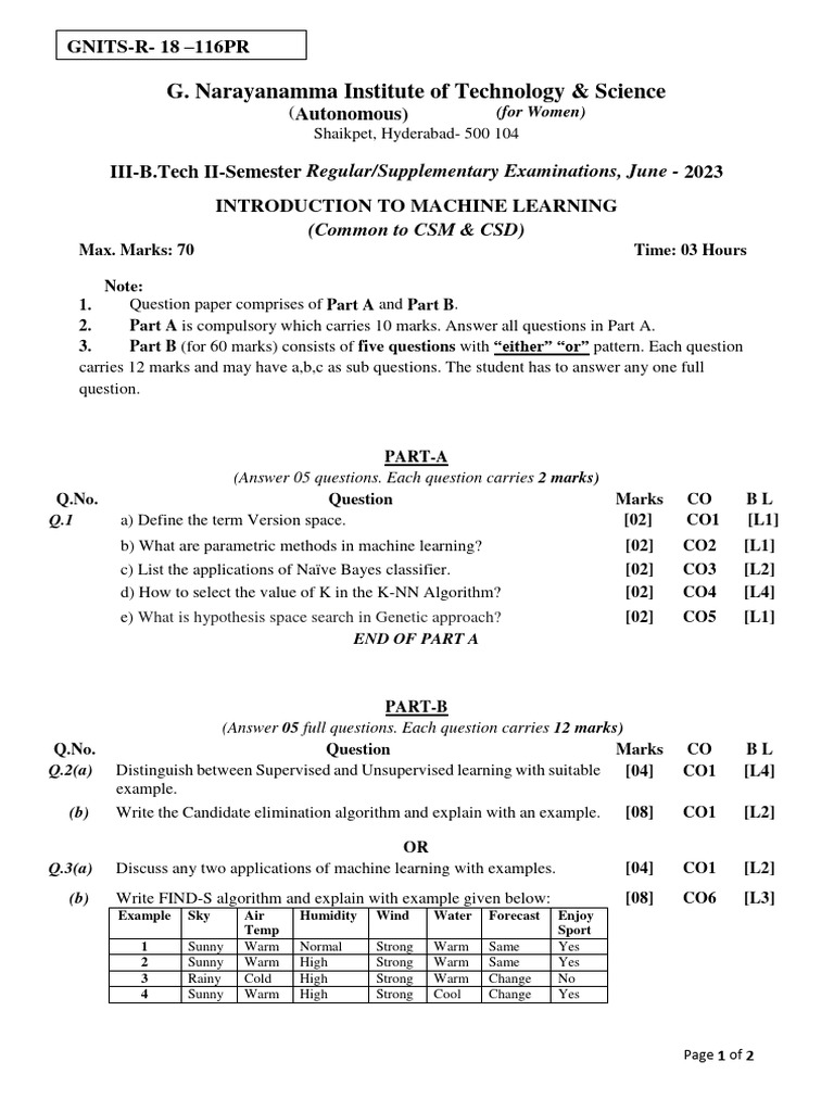 Introduction To Machine Learning Pdf Machine Learning Statistical