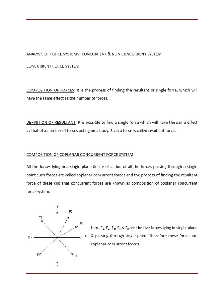 Unit 1 - 3nd PPT (Non Concurrent Force System) | PDF | Angle | Force