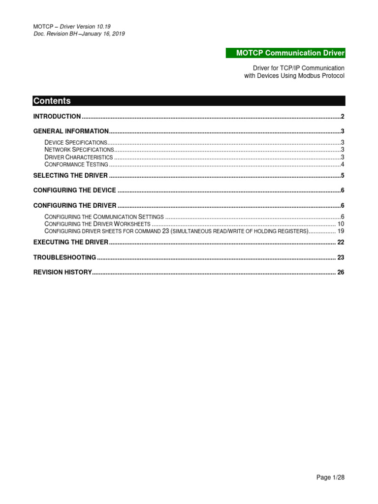 Motcp | PDF | Device Driver | Integer (Computer Science)
