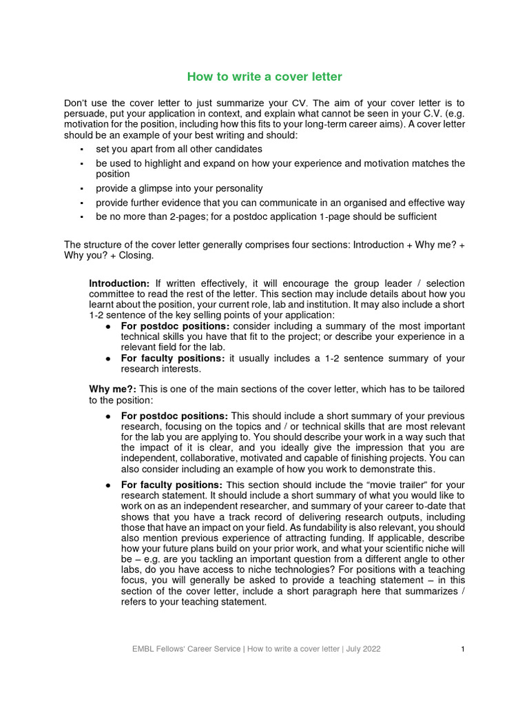 Research Assessment Cover Letter Tips | PDF | Human Communication ...