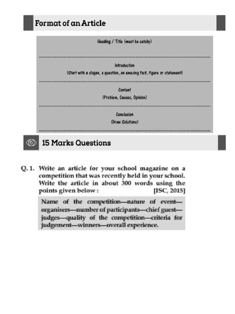 Article Writing Format | PDF