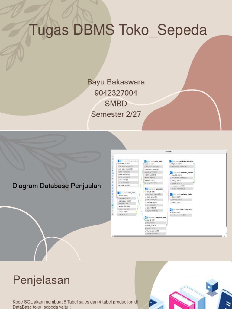Tugas DBMS Toko - Sepeda Bayu Bakaswara - 9042327004 | PDF | Information Retrieval | Data