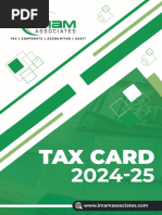 Pakistan Tax Rate Card 2024-25 | PDF | Taxes | Real Estate Investment Trust