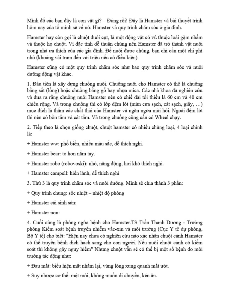 Hamster | PDF