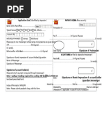 DA 3 Nomination Form Instructions | PDF | Deposit Account | Banks