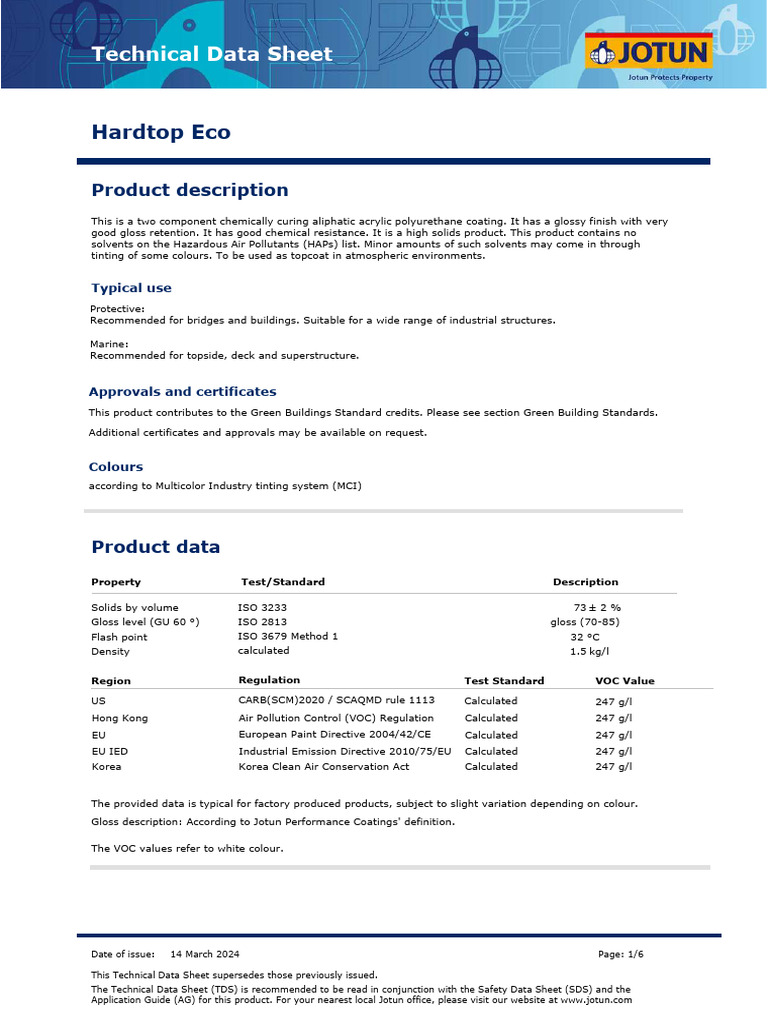 TDS 30060 Hardtop Eco Euk GB | PDF | Materials