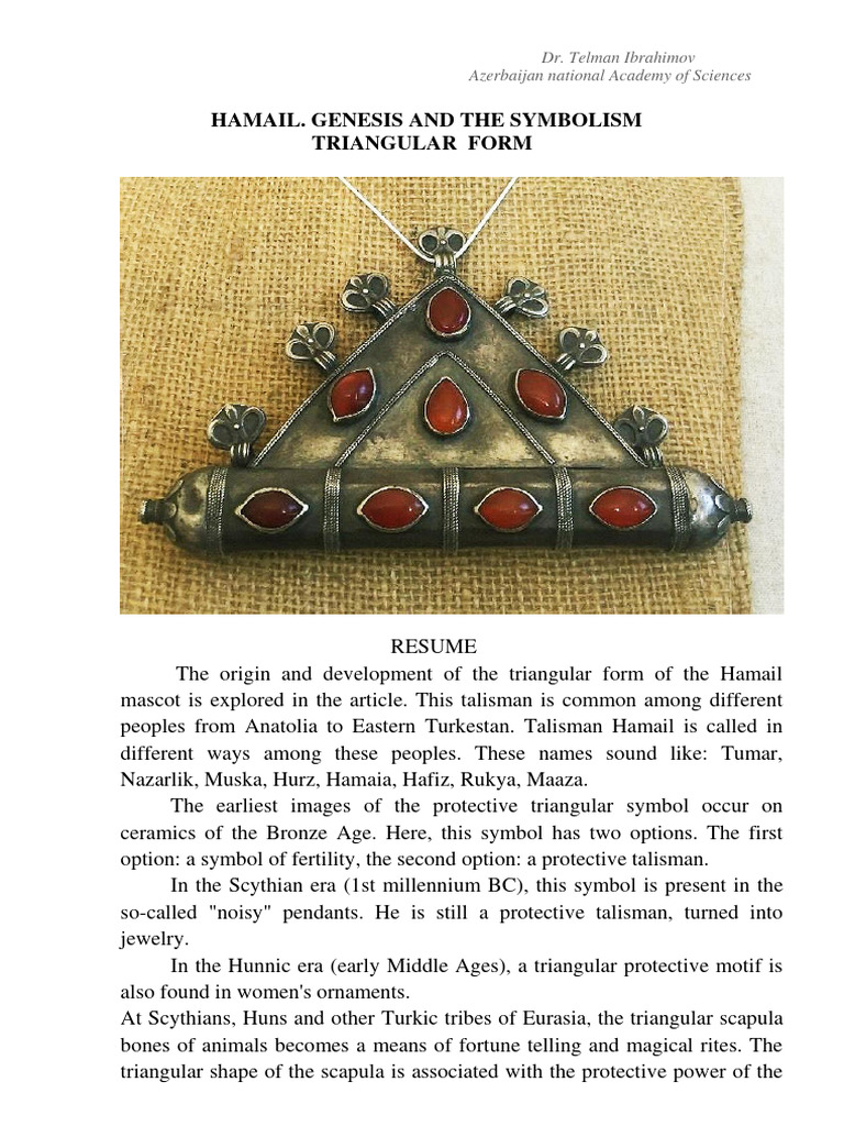 Hamail. Genesis and The Symbolism Triangular Form | PDF