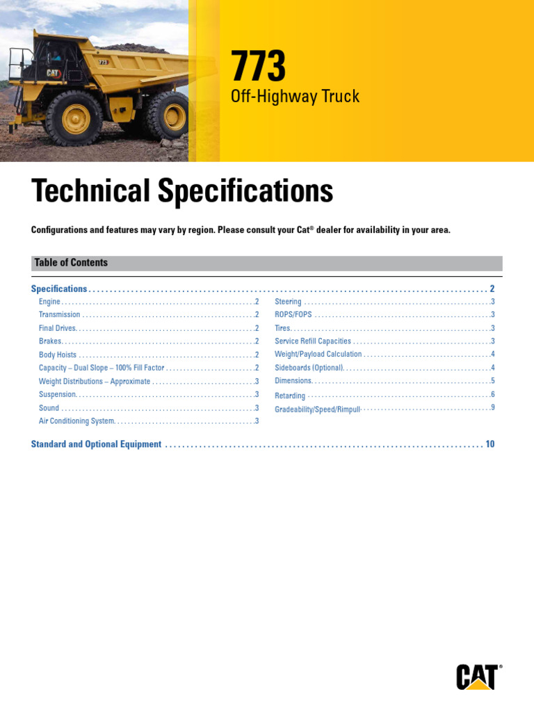 Specalog 1 | PDF | Horsepower | Truck