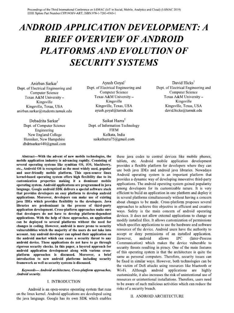 Android Application Development | PDF