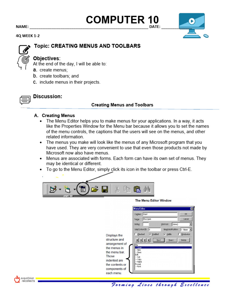 4Q Week 1-2 | PDF | Menu (Computing) | Icon (Computing)