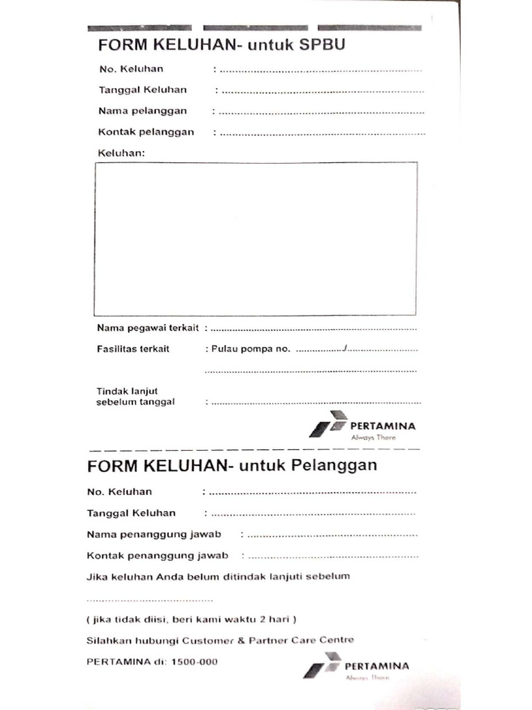 Keluhan Pelanggan Spbu | PDF