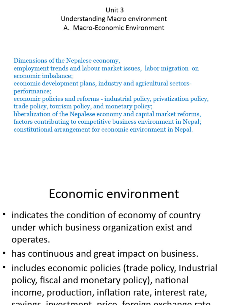 A.Understanding Macro Economic Envt | PDF | Monetary Policy ...