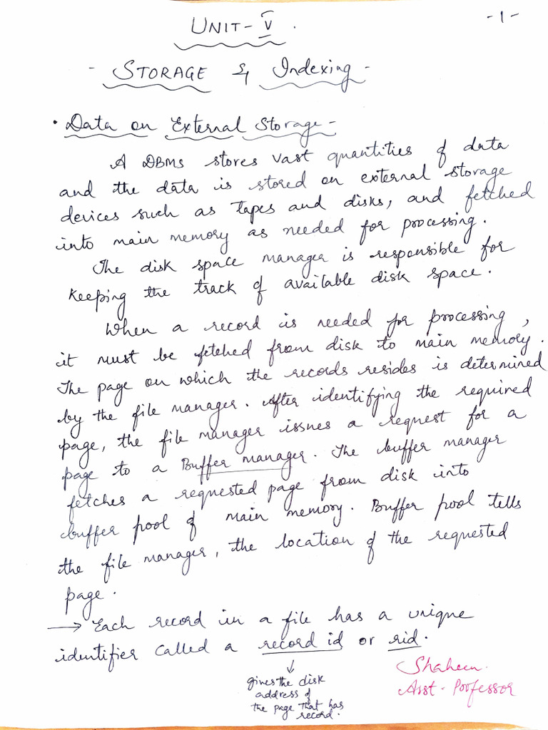 DBMS Unit - 5 Notes PDF | PDF