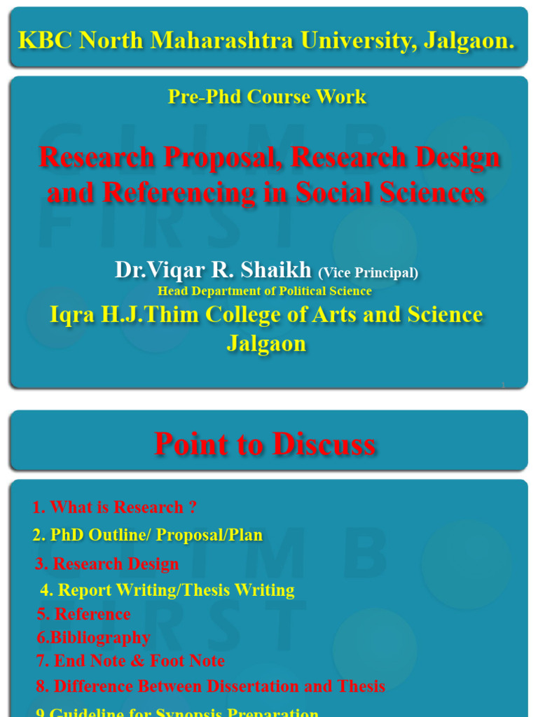 Viqar PPTPre PHD Course Work | PDF | Bibliography | Sampling (Statistics)