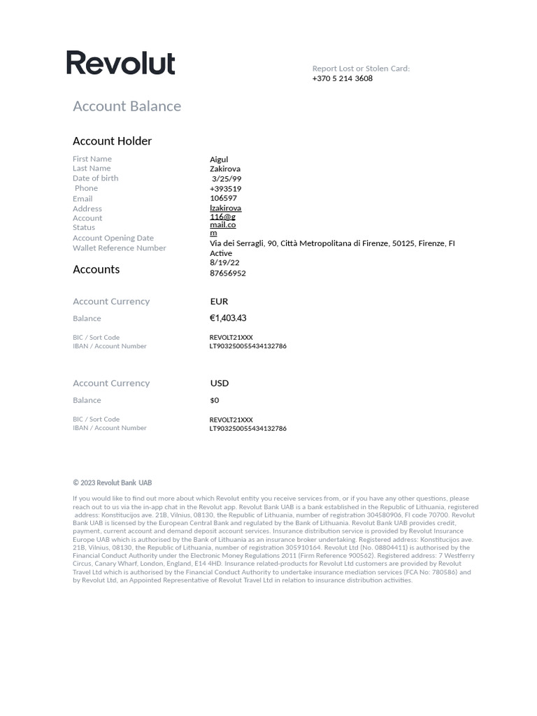Accounts Balance | PDF | Banks | Payments