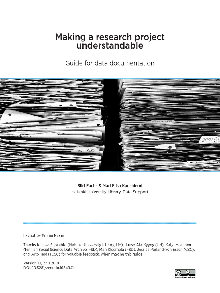 Making A Research Project Understandable | PDF | Metadata | Computer File