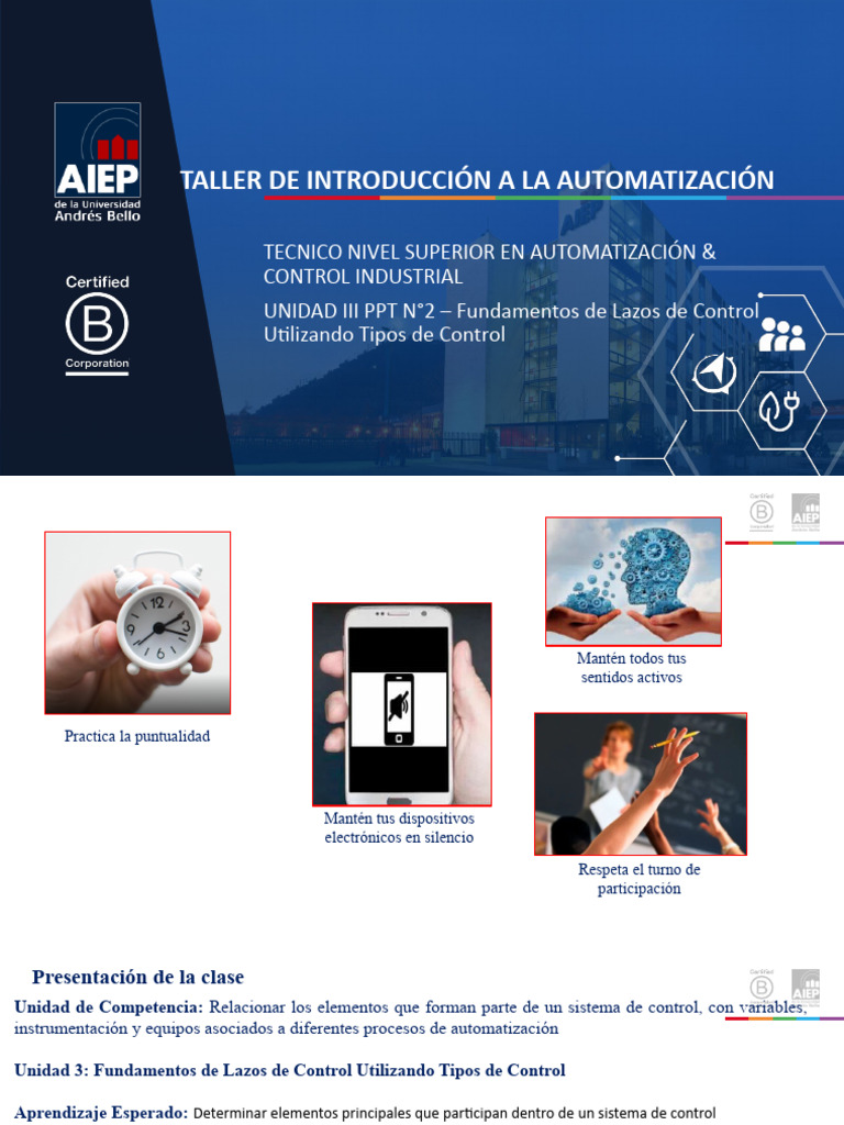 UNIDAD III N°2 - Tipos de Controles en Lazos de Control | PDF | Sistema de control | Ingeniería