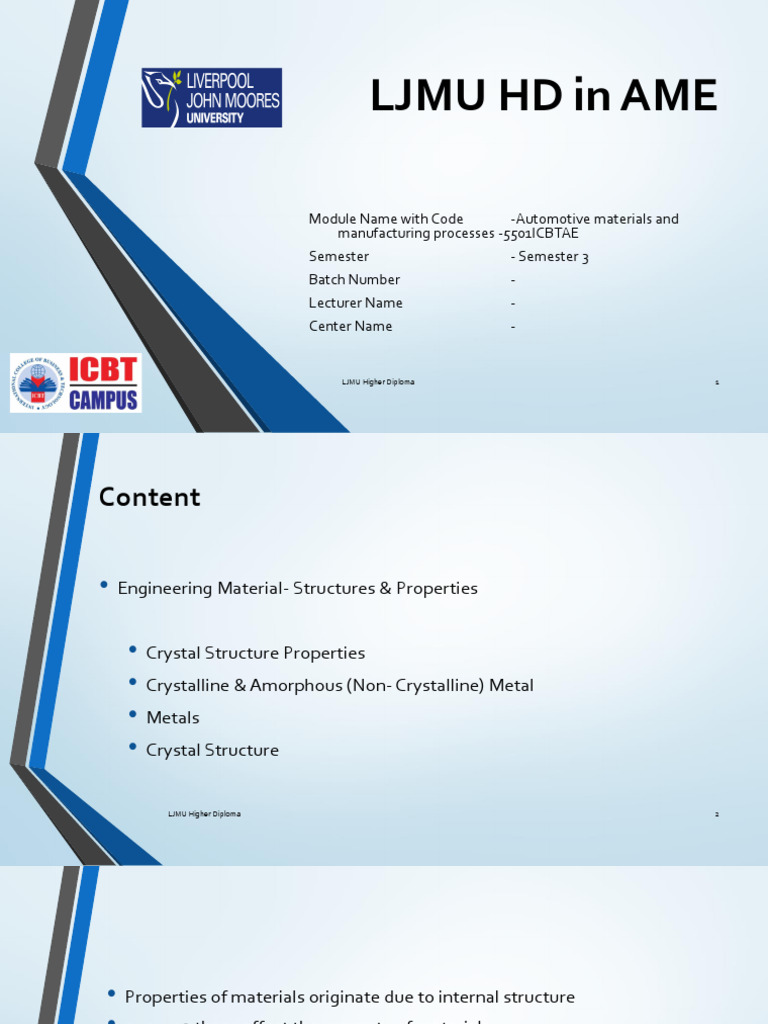 3 Engineering Material- Structures _ Properties | Download Free PDF | Solid | Crystal