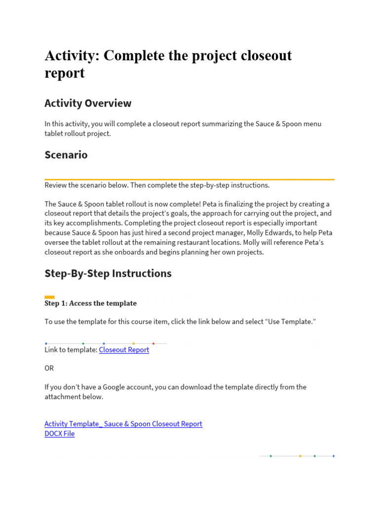Agile Methodology in Project Closeout | PDF | Project Management ...