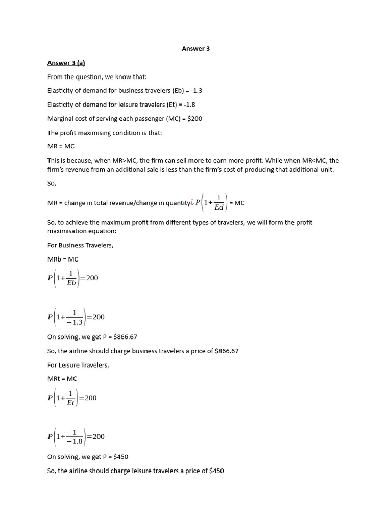 Answer 3 - HW2 | PDF | Demand | Production And Manufacturing