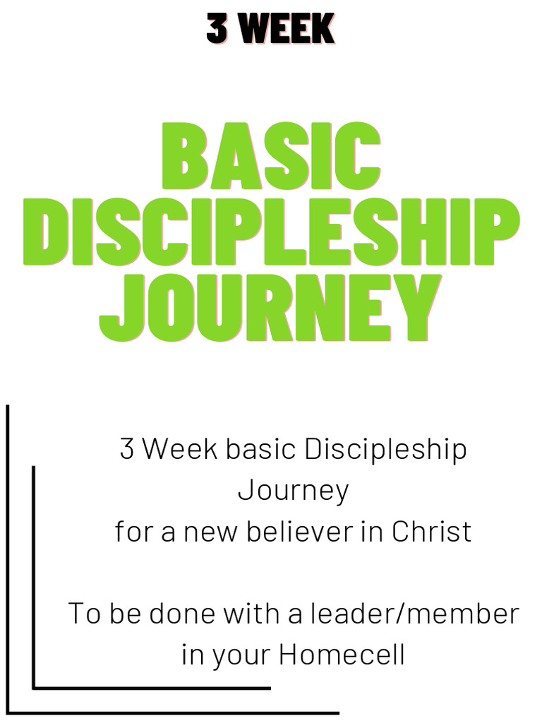 3 Week Basic Discipleship | PDF | Baptism | Jesus