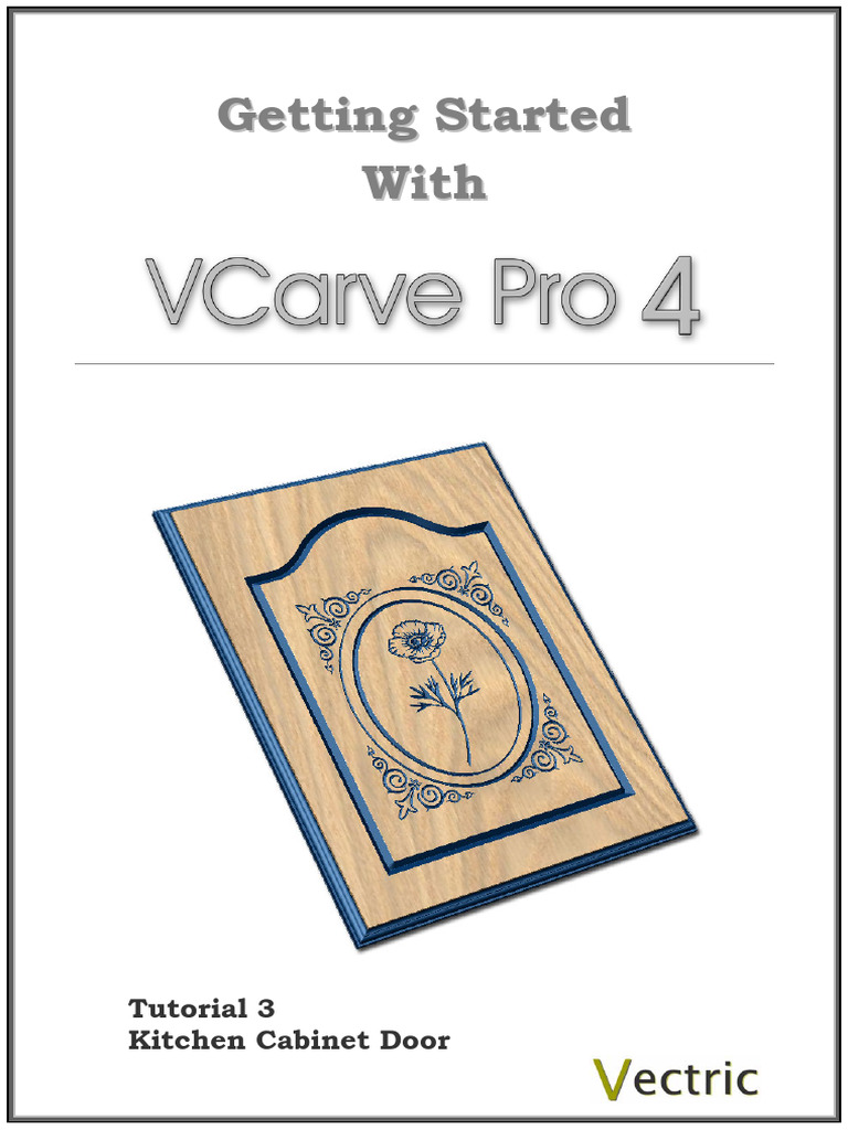 Kitchen Cabinet Door Tutorial in VCarve Pro | PDF | Button (Computing ...