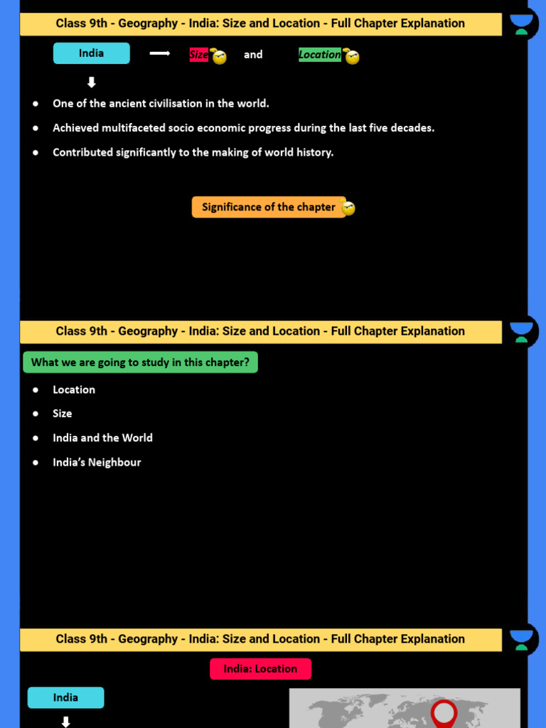 India Size and Location Full Chapter Explanation | PDF | South Asia | Asia
