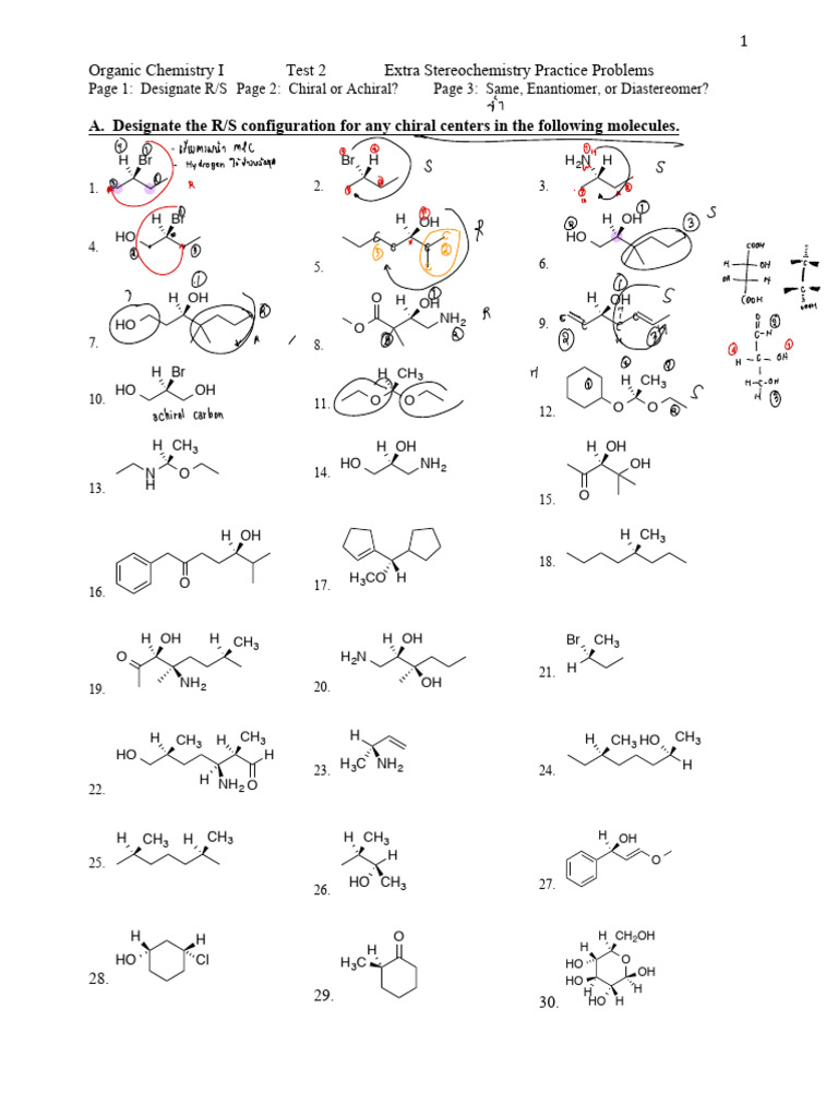 S, R Isomer | PDF | Chirality (Chemistry) | Chemistry