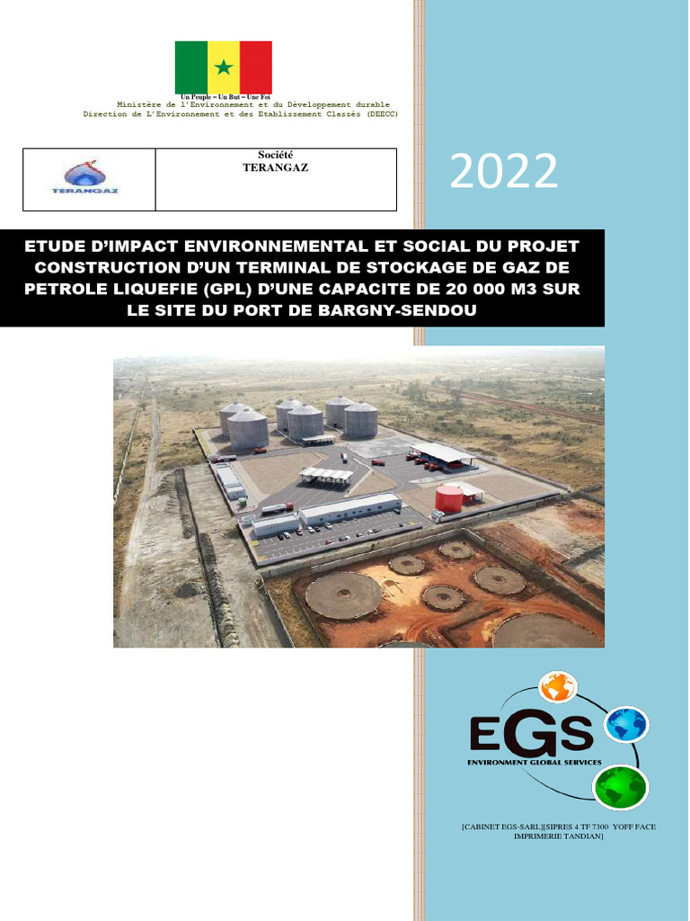 Étude d'Impact pour Terminal GPL | PDF | Gaz de pétrole liquéfié | Gaz ...