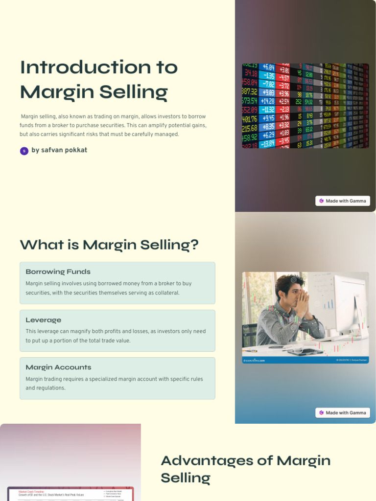 Introduction To Margin Selling | PDF | Margin (Finance) | Leverage ...