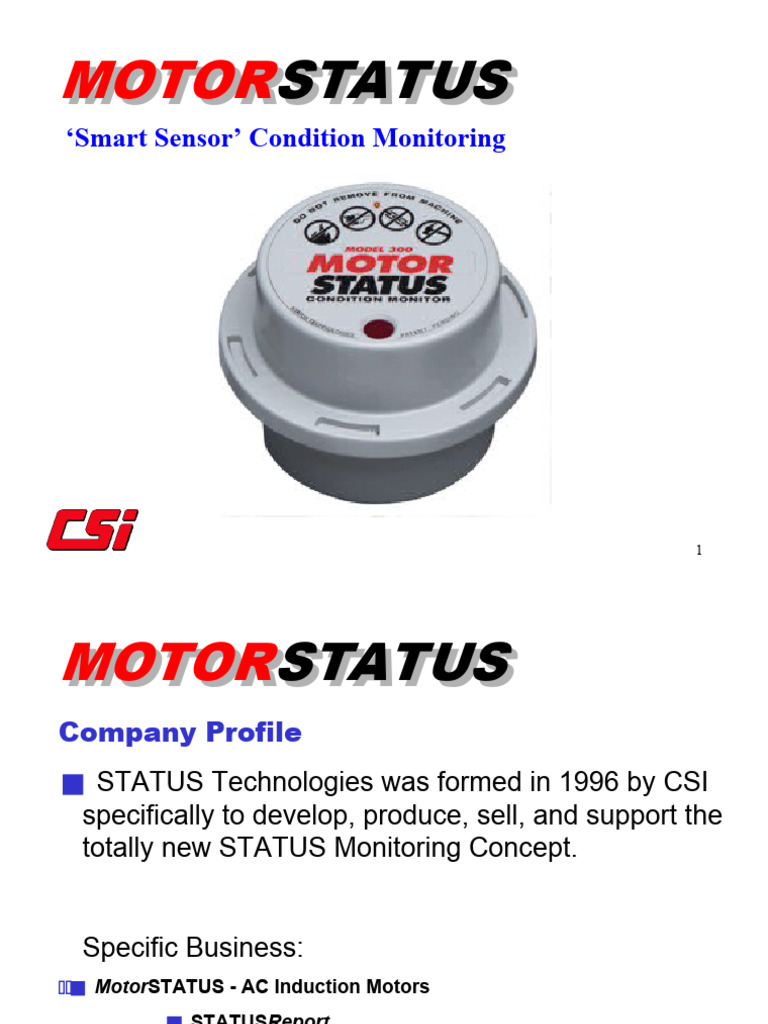 Motor STATUS | PDF | Electric Motor | Security Alarm
