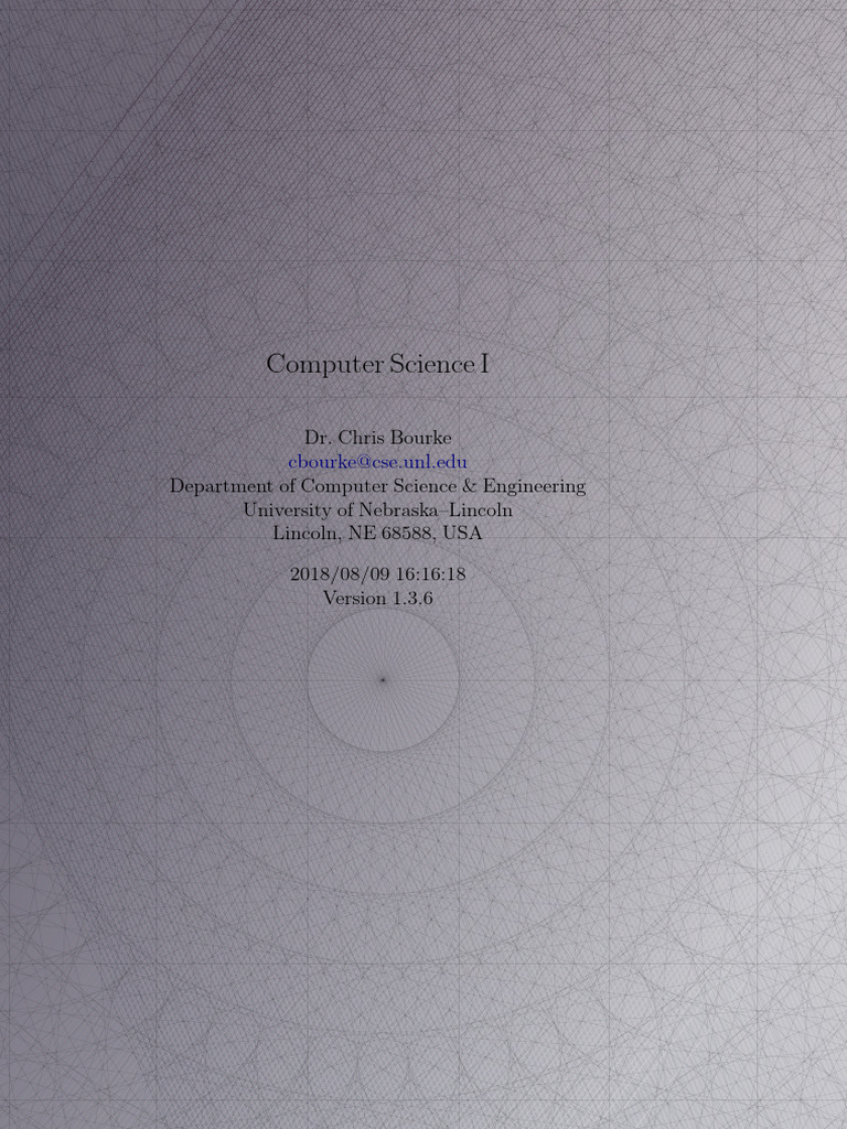 Computer Science I | PDF | Parameter (Computer Programming) | Computer Engineering