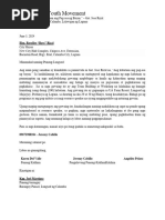 Example of Solicitation Letter Filipino | PDF