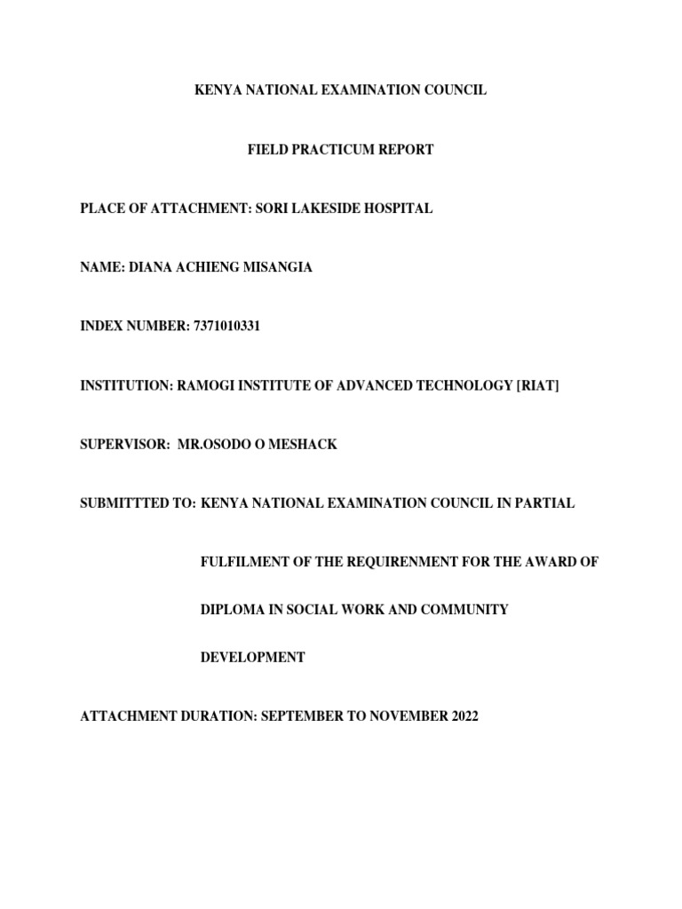 Practicum Project | PDF | Patient | Capacity Building