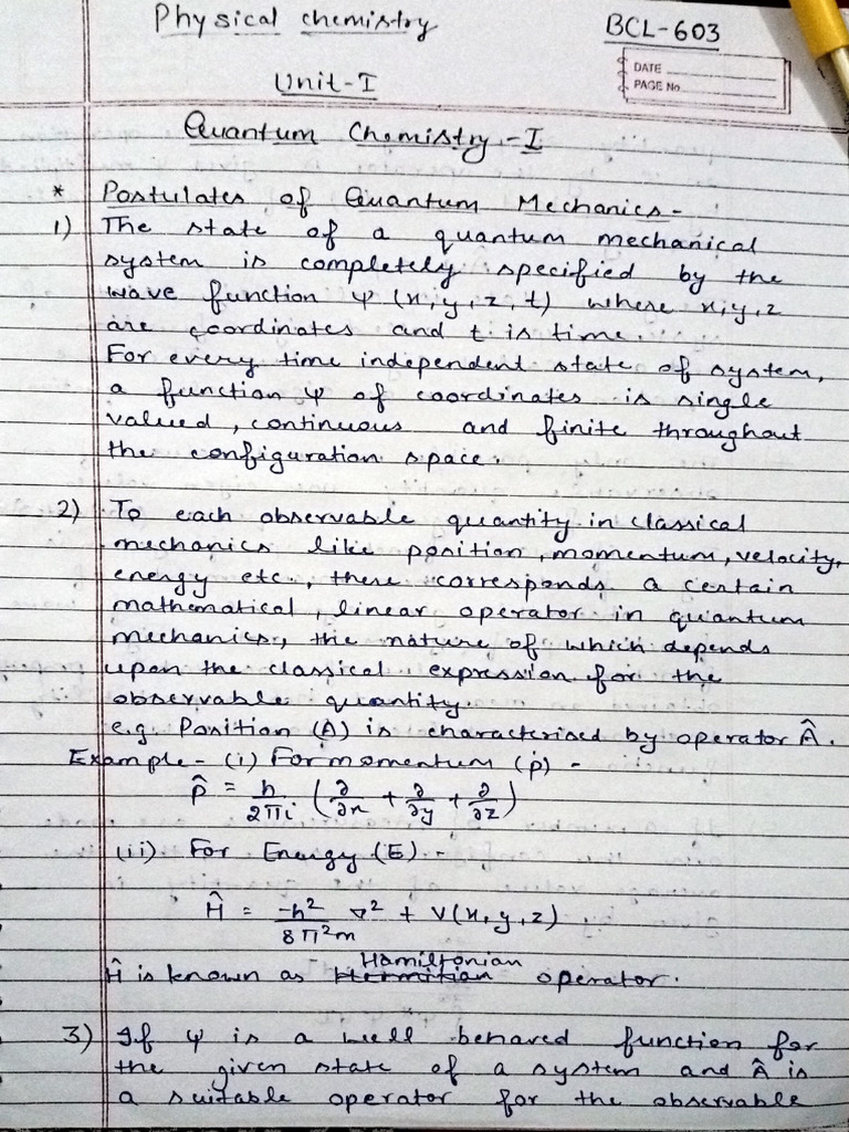 Quantum Chemistry-1-1 | PDF