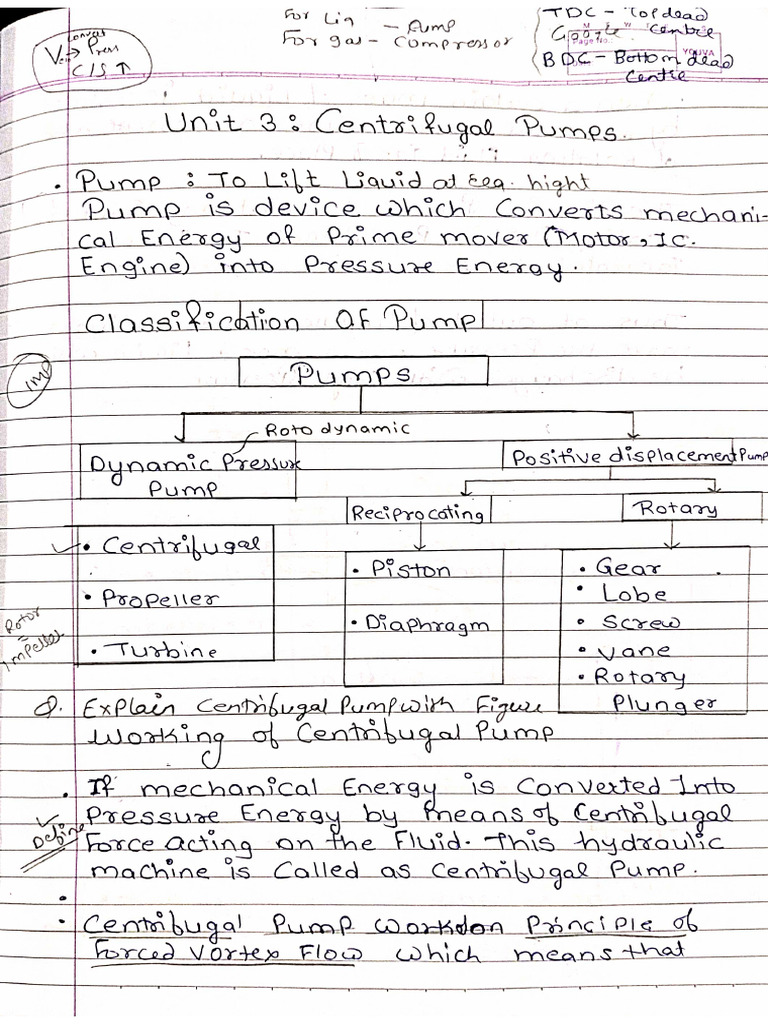 FTM Unit 3 Centifugal Pump | PDF